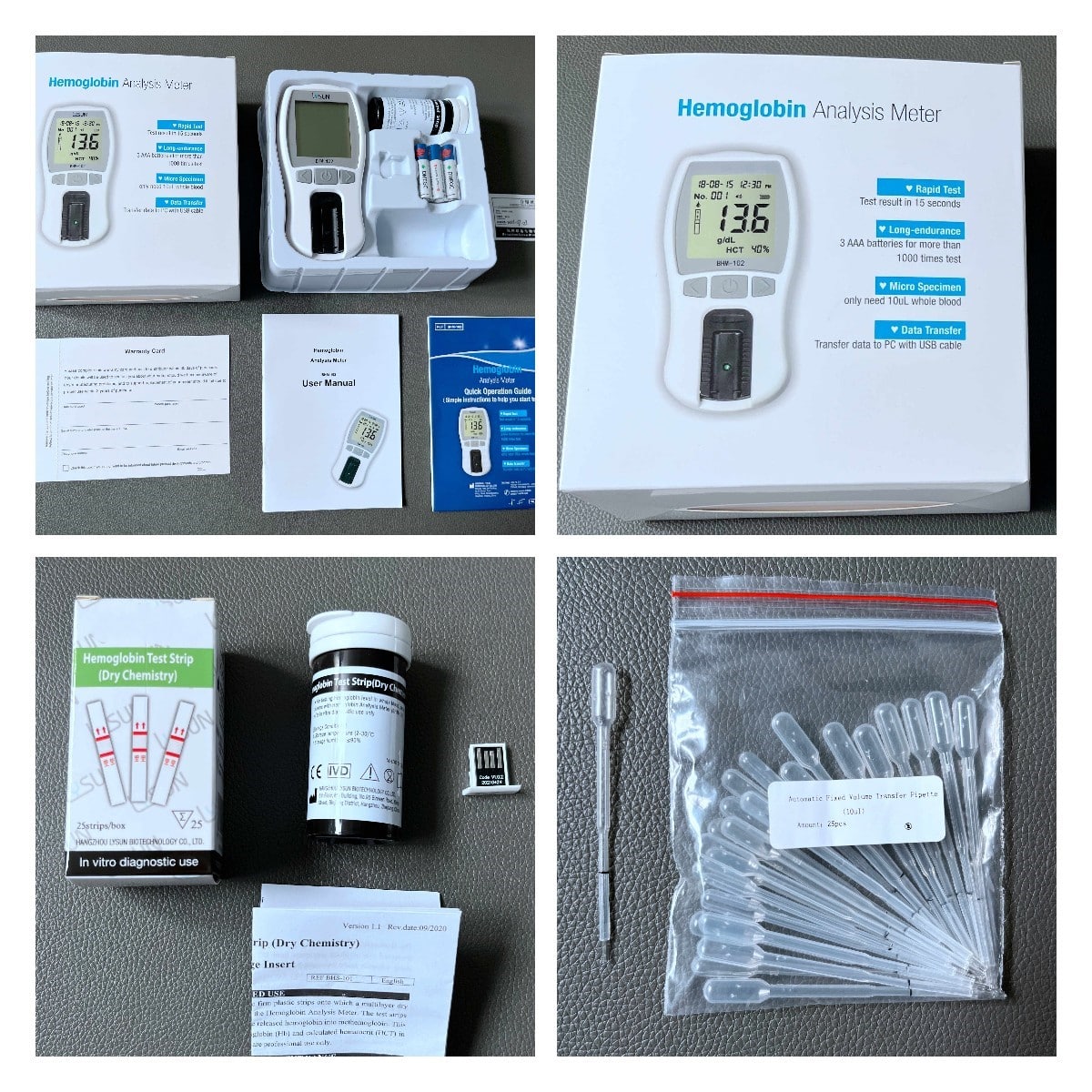 Hot Sale Hemoglobin Test Kit SBH-102 - SoyMed