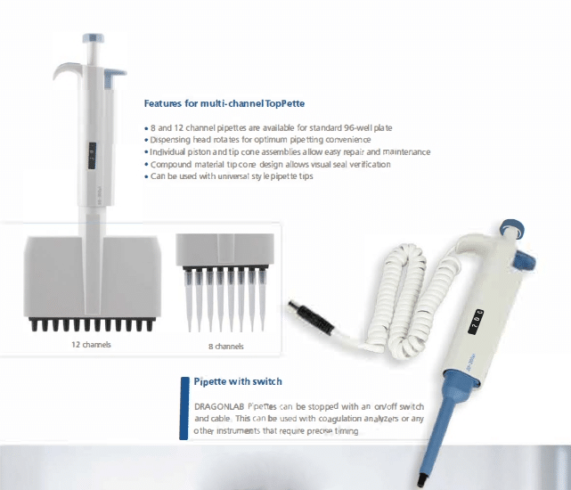 Accurate Mechanical Pipettors 0.1μL-10mL - SoyMed
